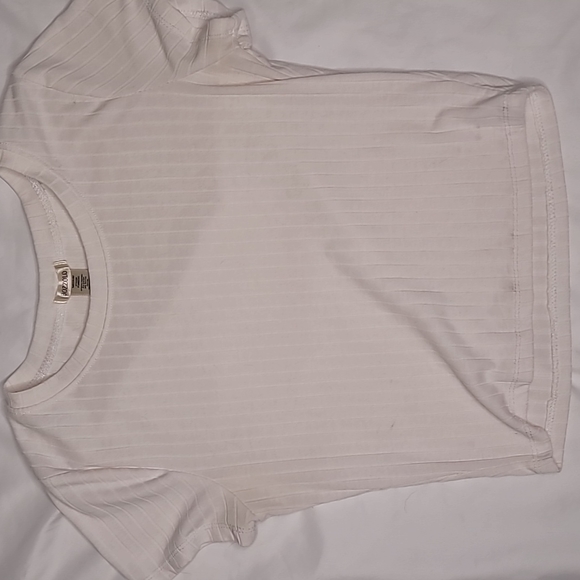 Bozzolo | Tops | Ribbed White Shirt | Poshmark
